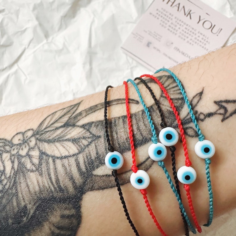Kalasag shield/protection Ultra Thin String Bracelet evil Eye - Etsy