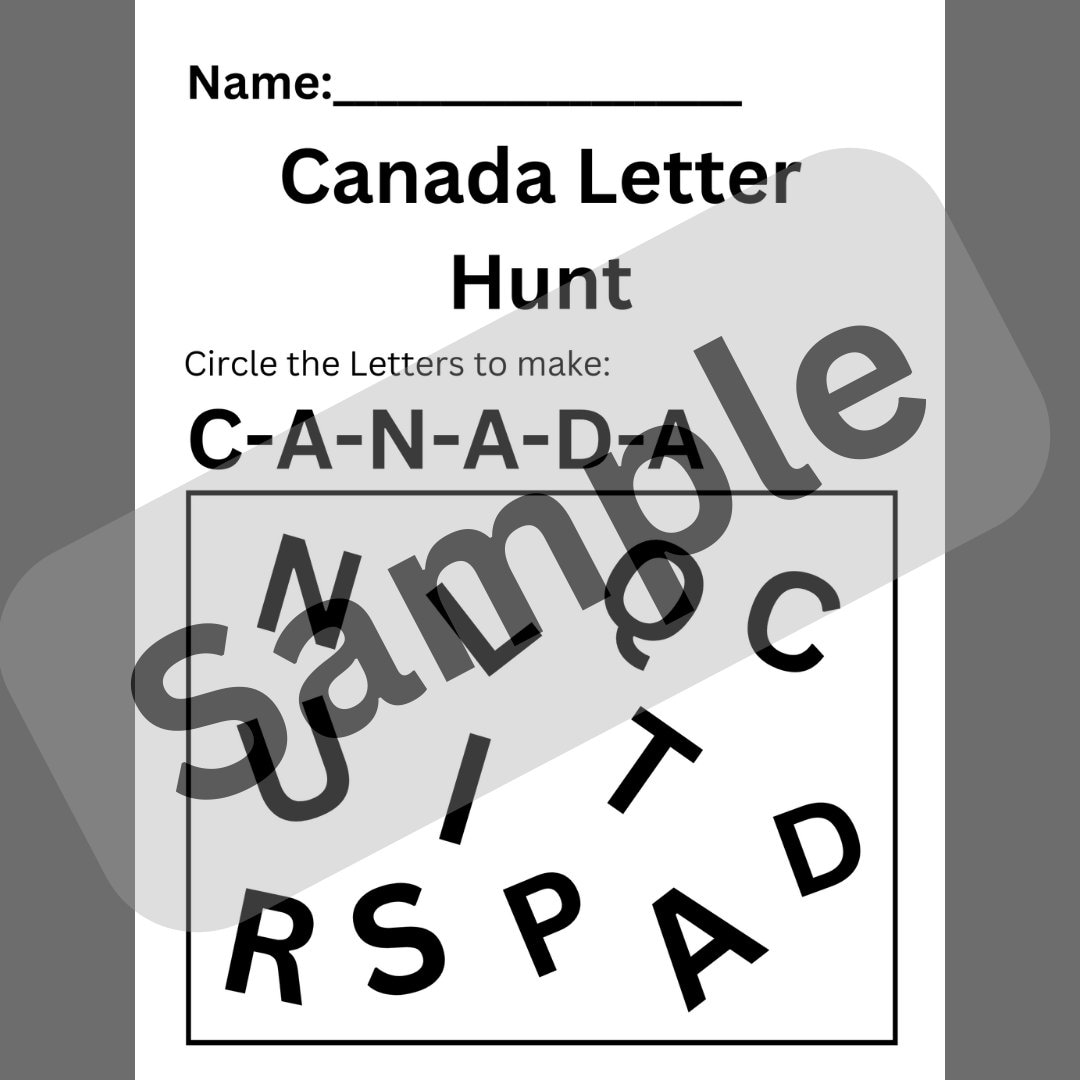 Kindergarten Canada Day Worksheet - K1 to G1 - 8 Sheets for Coloring ...