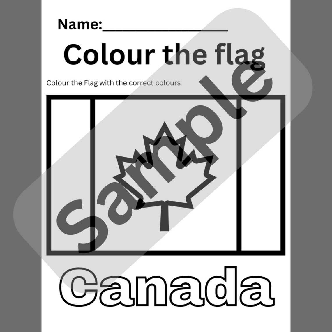 Kindergarten Canada Day Worksheet K1 to G1 8 Sheets for Coloring ...