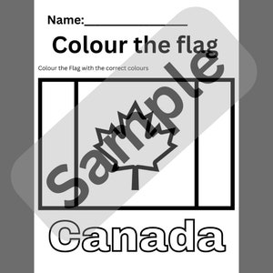 Kindergarten Canada Day Worksheet - K1 to G1 - 8 Sheets for Coloring ...