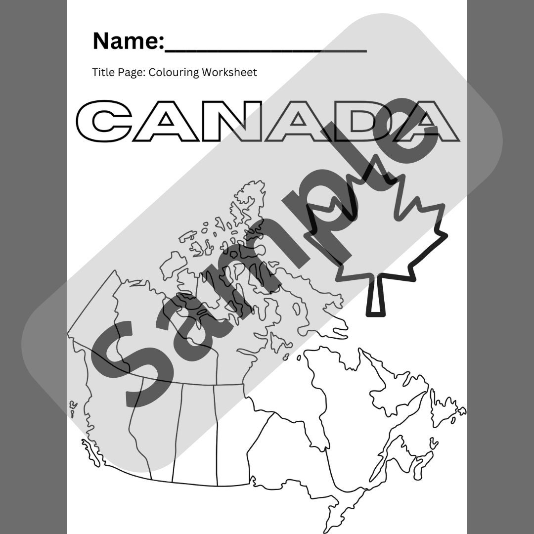 Kindergarten Canada Day Worksheet - K1 to G1 - 8 Sheets for Coloring ...