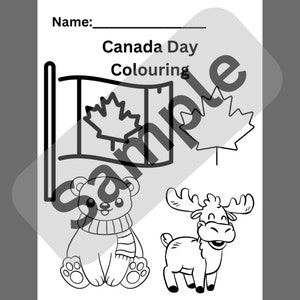 Kindergarten Canada Day Worksheet - K1 to G1 - 8 Sheets for Coloring ...