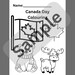 Kindergarten Canada Day Worksheet - K1 to G1 - 8 Sheets for Coloring ...