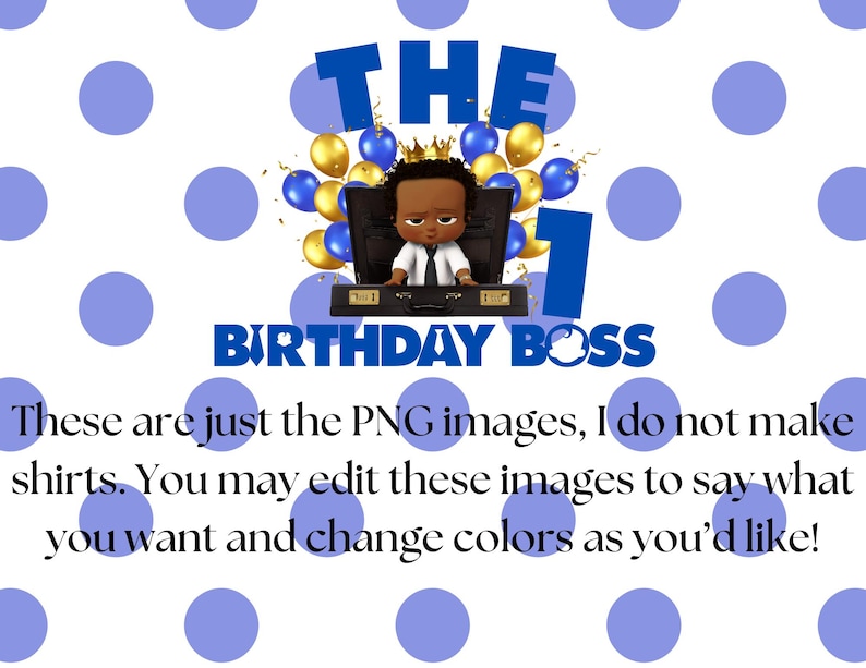 EDITABLE Light Skinned Boss Baby Girl PNG (read Description) - Etsy