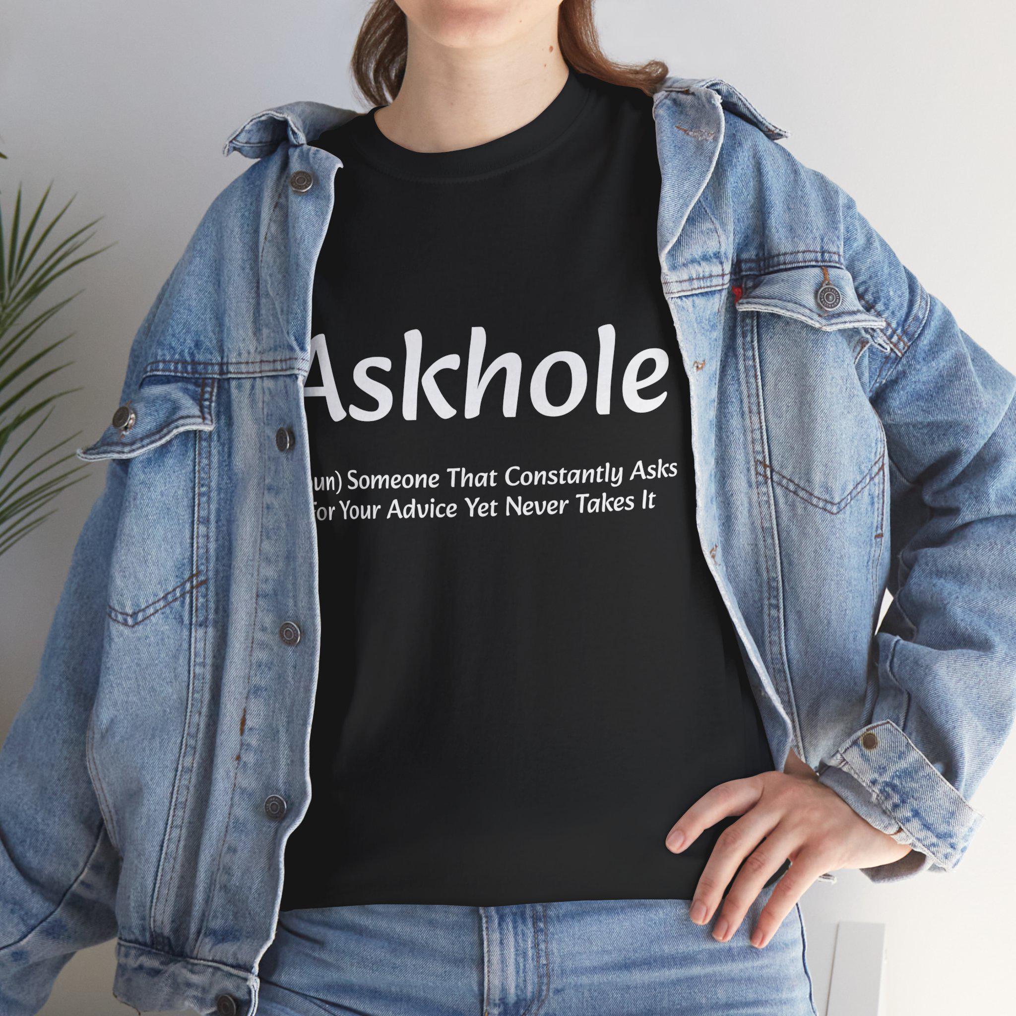 Askhole Definition Tee - Etsy