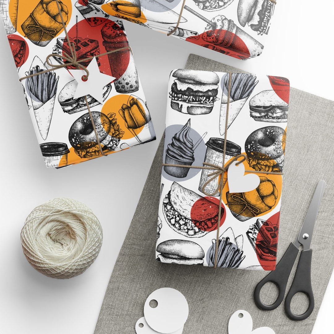 Fast Food Wrapping Paper | Food Gift Wrap | Food Wrap | Fast Food ...