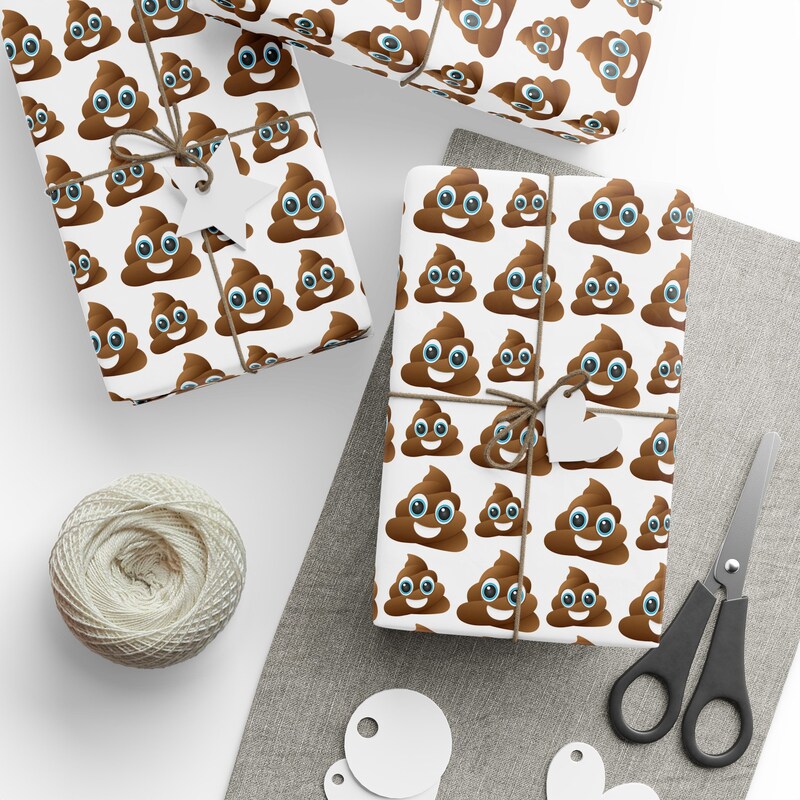 Poop Emoji Wrapping - Etsy