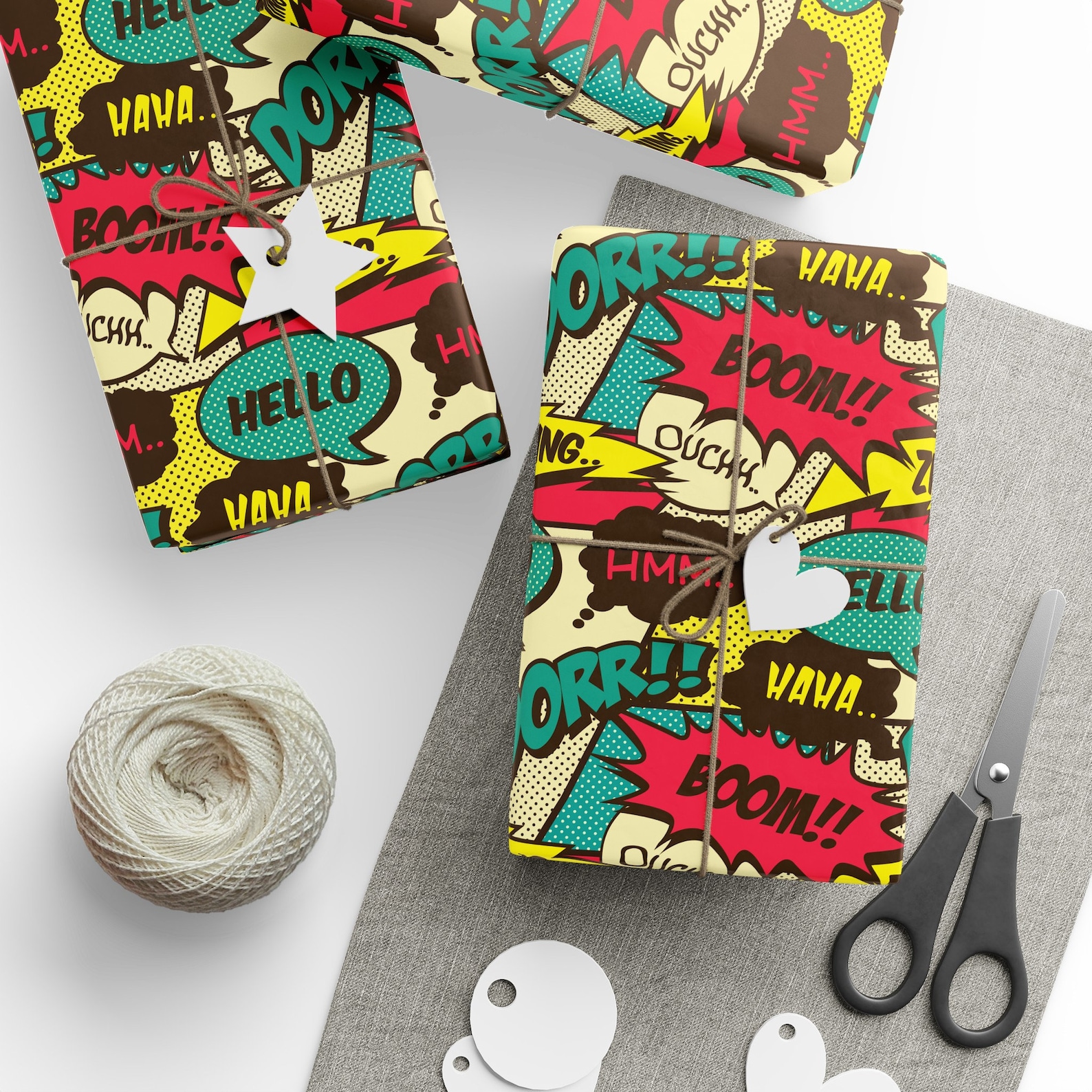 Superhero Wrapping Paper | Fun Gift Wrap | Superhero Wrap | Superhero ...