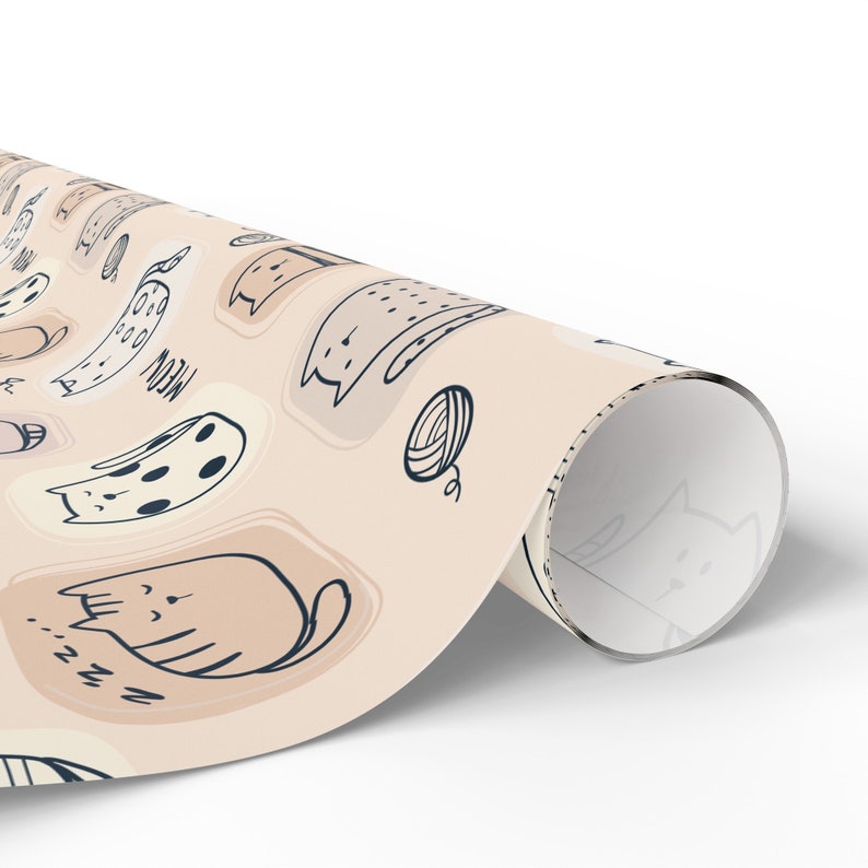 Cat Wrapping Paper | Cat Gift Wrap | Kitty Wrap | Kitten Wrapping ...