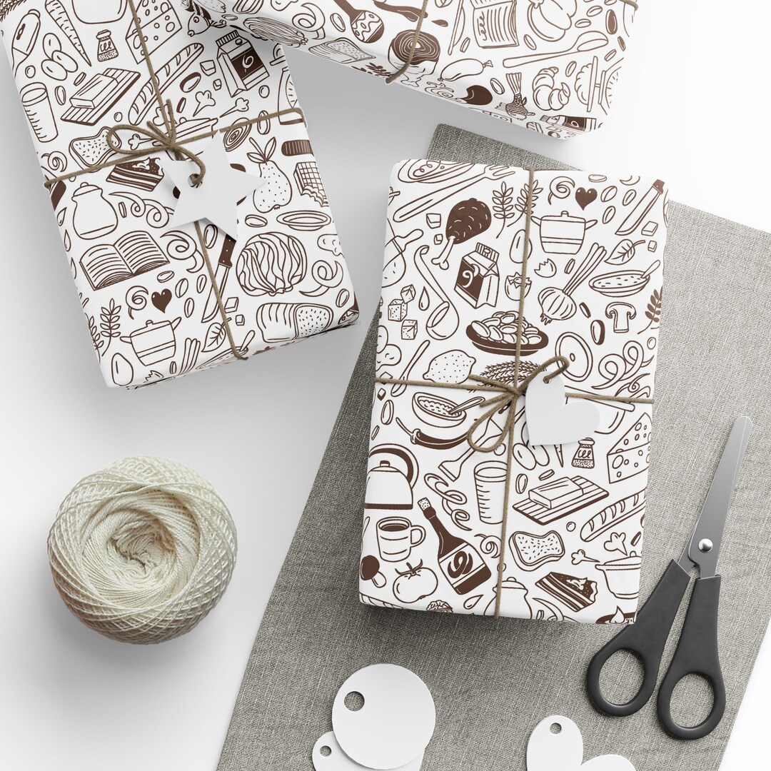 Fun Food Wrapping Paper | Food Gift Wrap | Food Wrap | Fast Food ...