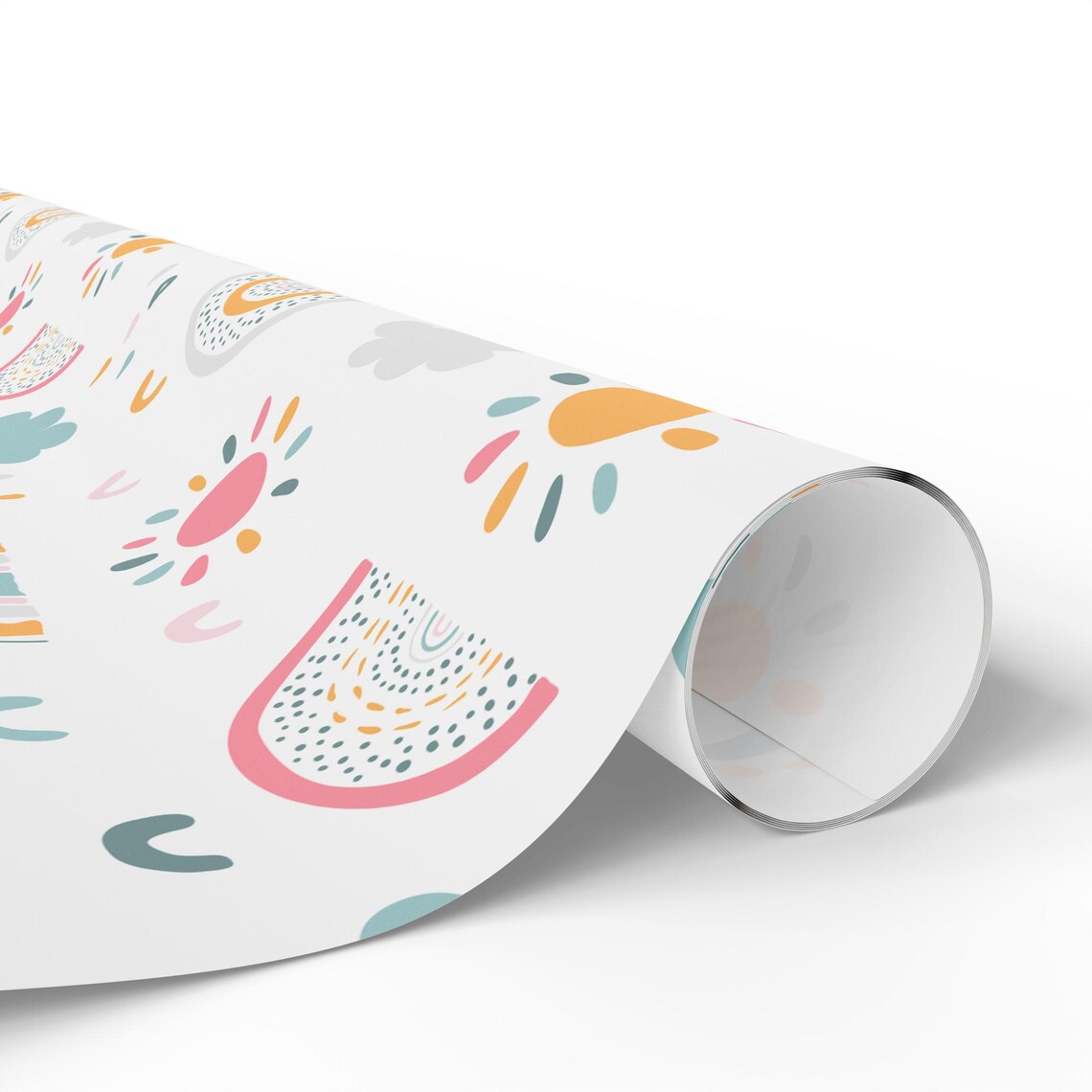 Pastel Rainbow Wrapping Paper | Rainbow Gift Wrap | Rainbow Party ...
