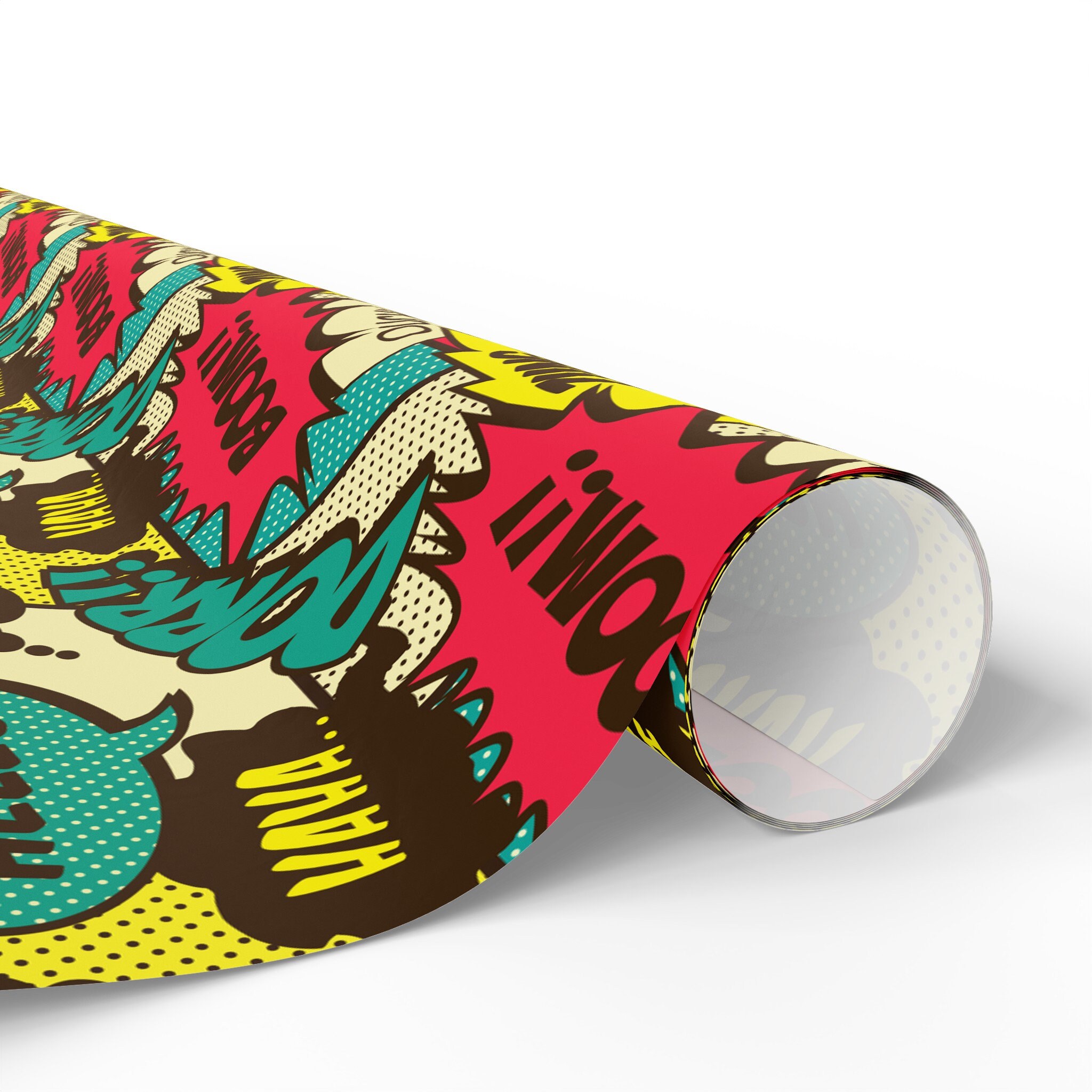 Superhero Wrapping Paper | Fun Gift Wrap | Superhero Wrap | Superhero ...