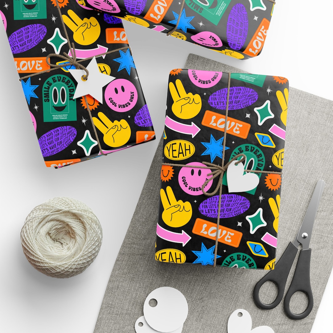 Colorful Motivational Wrapping Paper | Motivational Gift Wrap ...