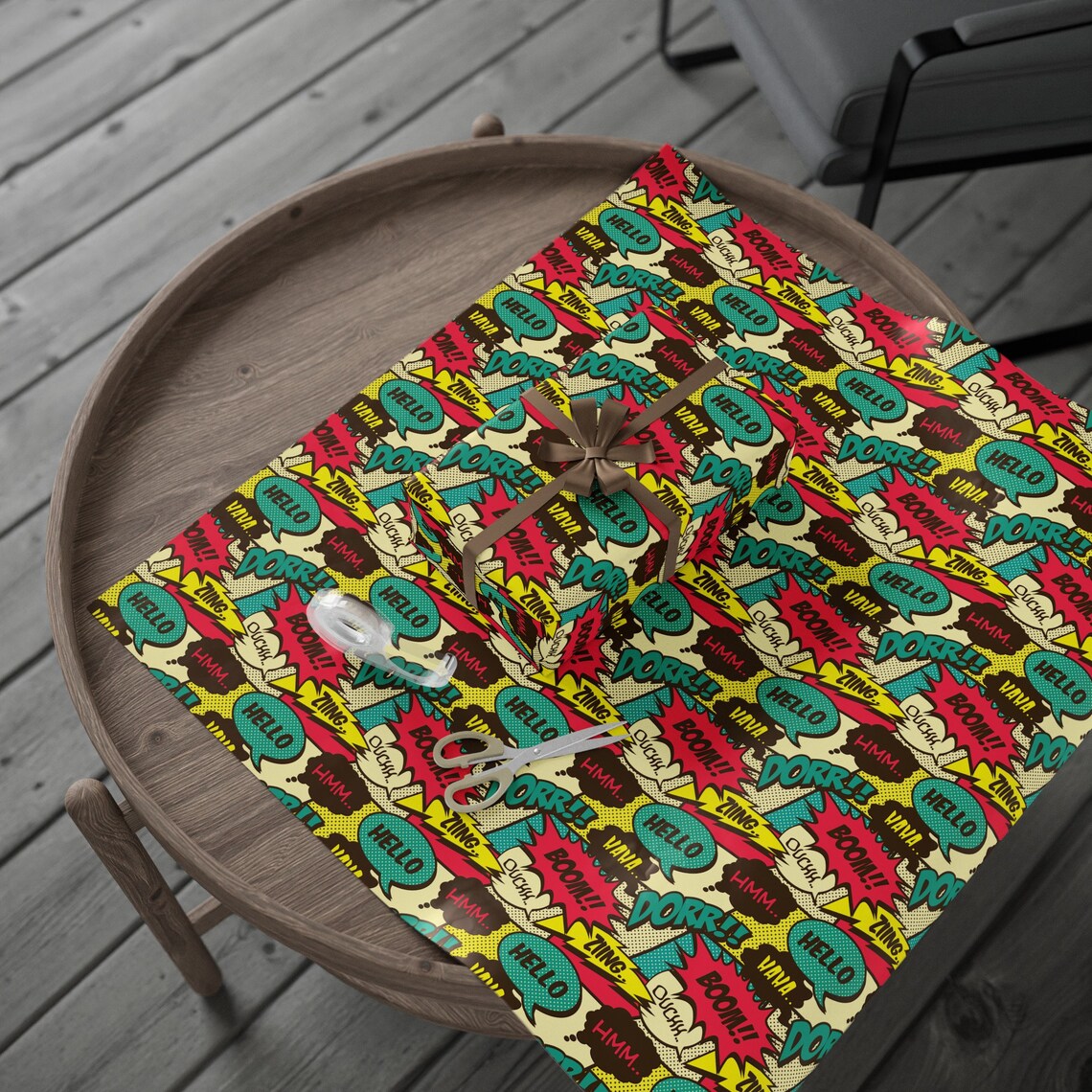 Superhero Wrapping Paper | Fun Gift Wrap | Superhero Wrap | Superhero ...