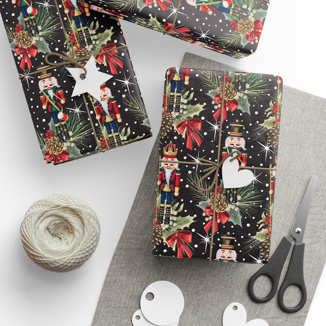 Nutcracker Wrapping Paper Holiday Gift Wrap Nutcracker Gift Wrap ...