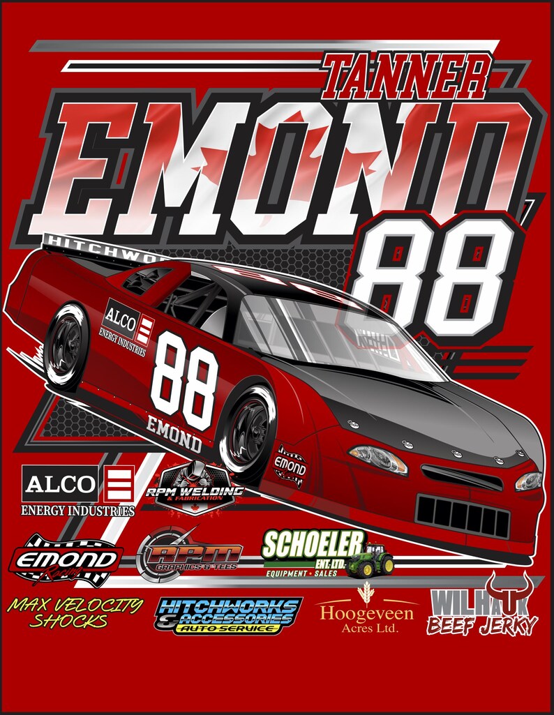 Custom Asphalt Racing T-shirt, Oval Racing Design, Racing T-shirt ...