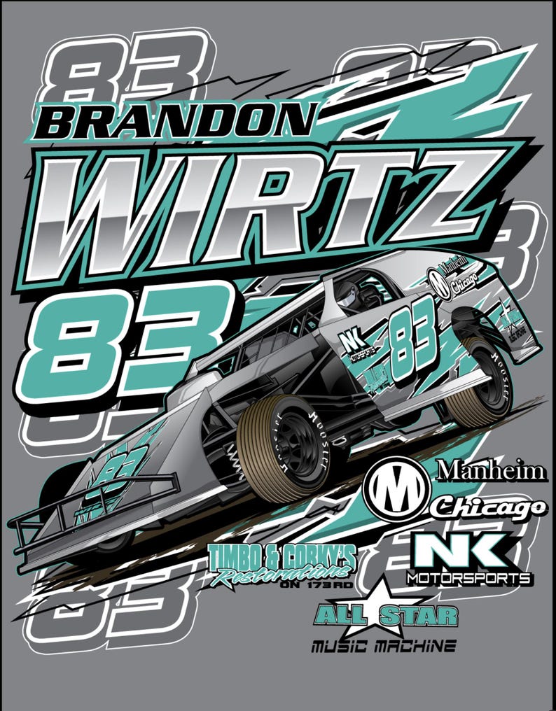Custom Dirt Car Racing T-shirt Design (ai, Eps, Pdf, Png) - Etsy