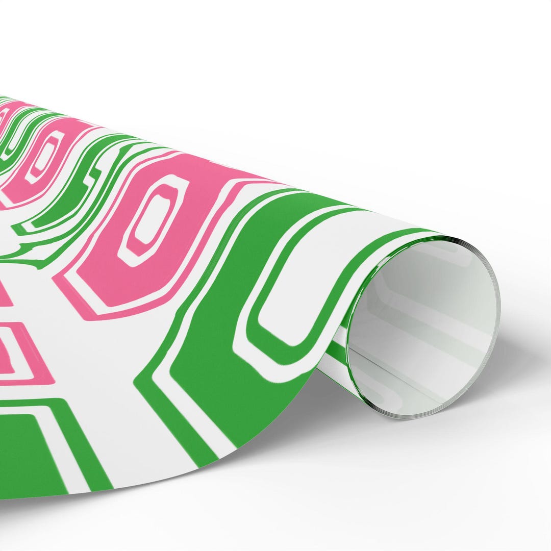 Custom Alpha Kappa Alpha Wrapping Paper: AKA Sorority Gift Wrap ...