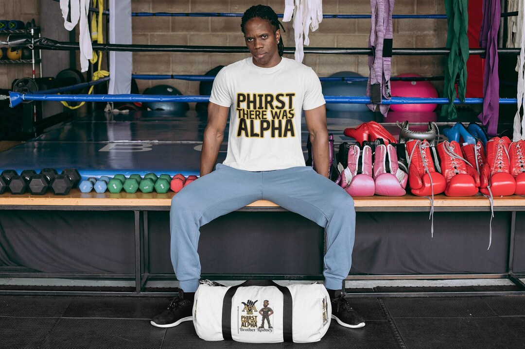 Alpha Phi Alpha Duffel Bag Black & Gold Greek Paraphernalia, Fraternity ...