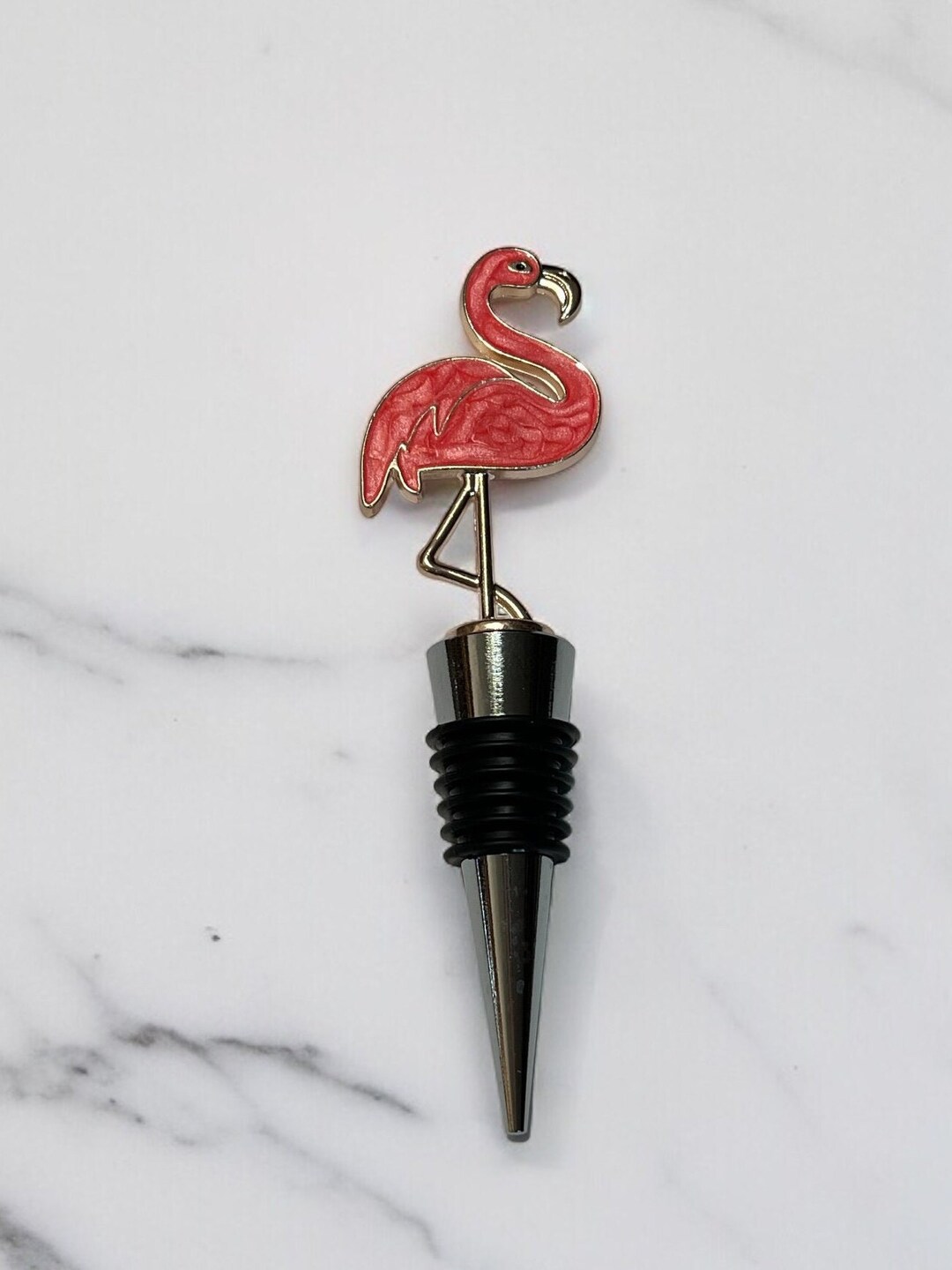 Whimsical Flamingo Wine Bottle Stopper Fun Resin Stopper for Wine ...