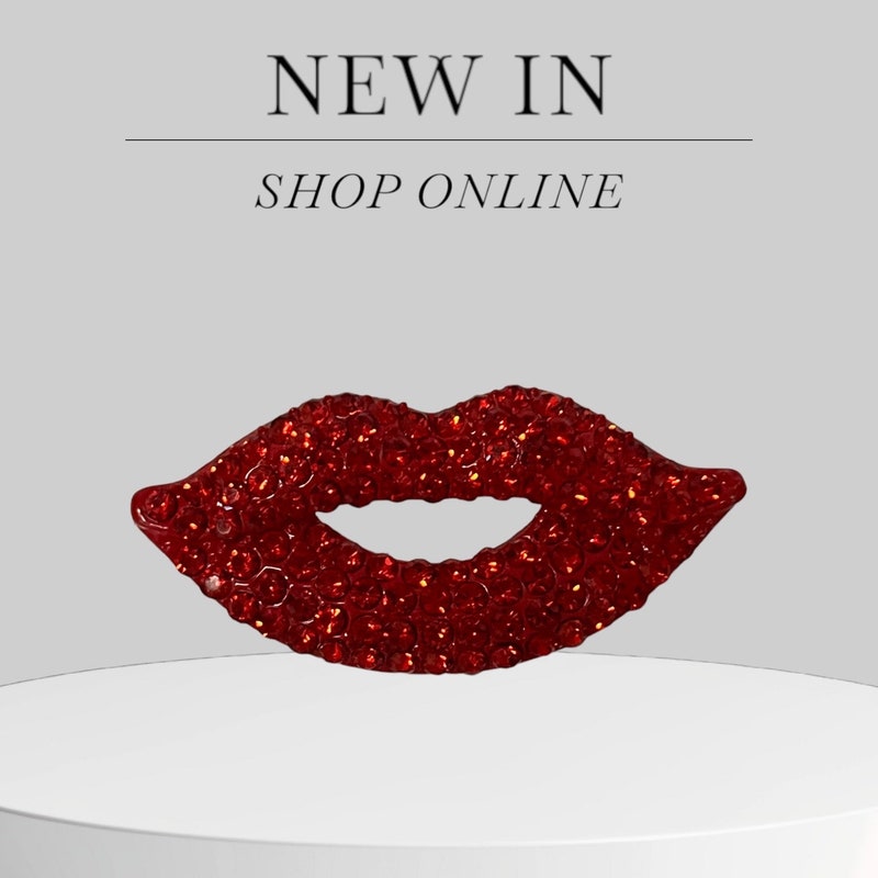 Rhinestone Lips - Etsy