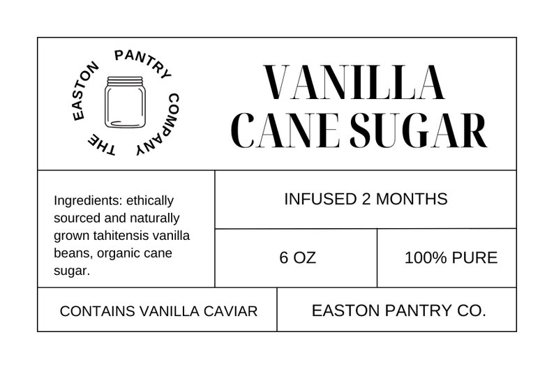 Organic Vanilla Cane Sugar - Etsy