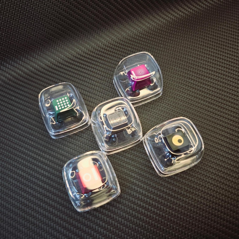 Stackable See-through Keycap Display Box, Fixed MX Keycaps Storage Case ...