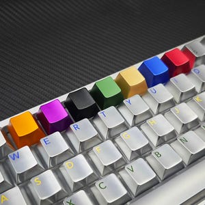 Custom Aluminum Artisan Keycap Set - Soft Touch Texture With Crisp ...
