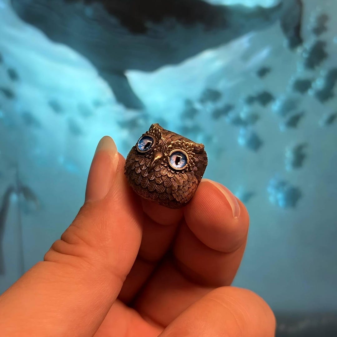 Deeply Detailed Backlit Owl Keycaps, Realistic 6 Eye-colors Custom ...