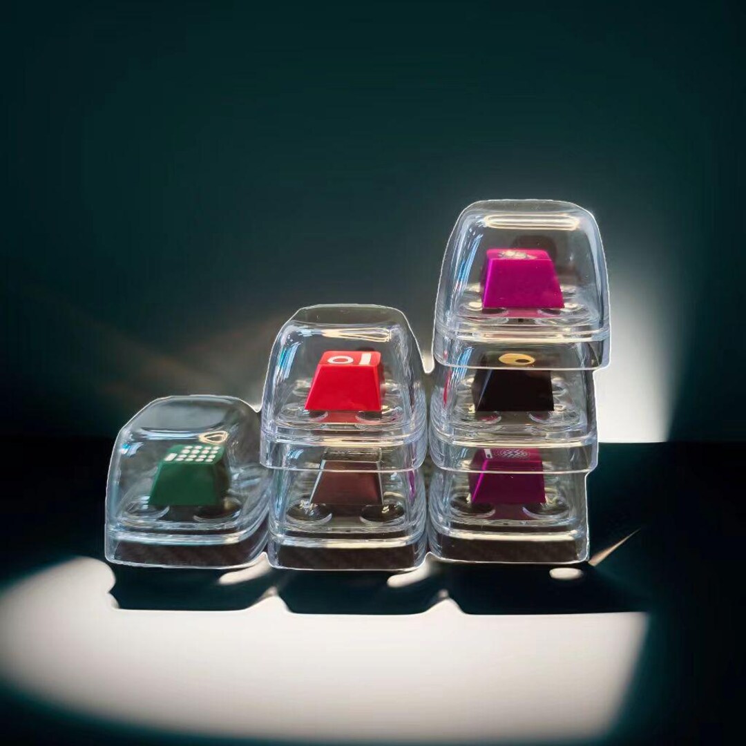Stackable See-through Keycap Display Box, Fixed MX Keycaps Storage Case ...