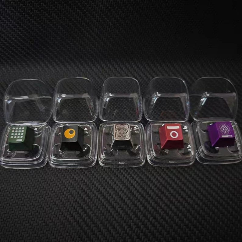 Stackable See-through Keycap Display Box, Fixed MX Keycaps Storage Case ...