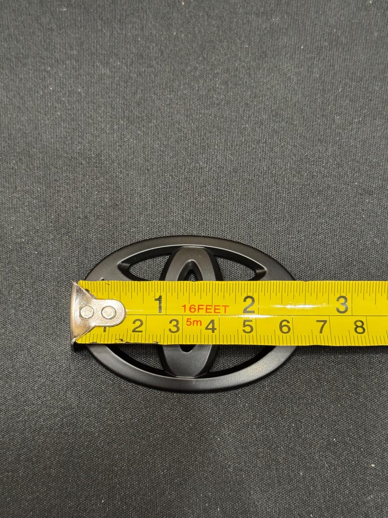 Toyota Steering Wheel Black Emblem Overlay • Matte Black Badge ...