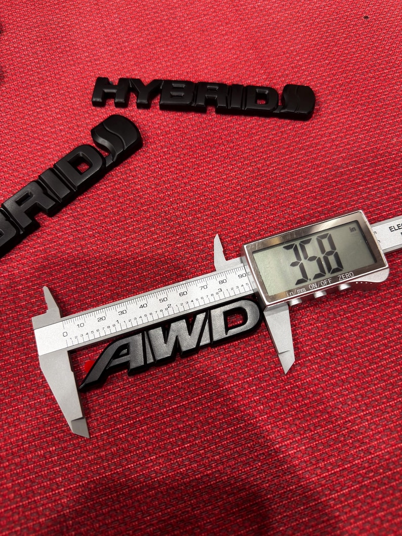 2019-2025 Toyota RAV4 XSE Hybrid Matte Black (blackout) Emblem Overlay ...