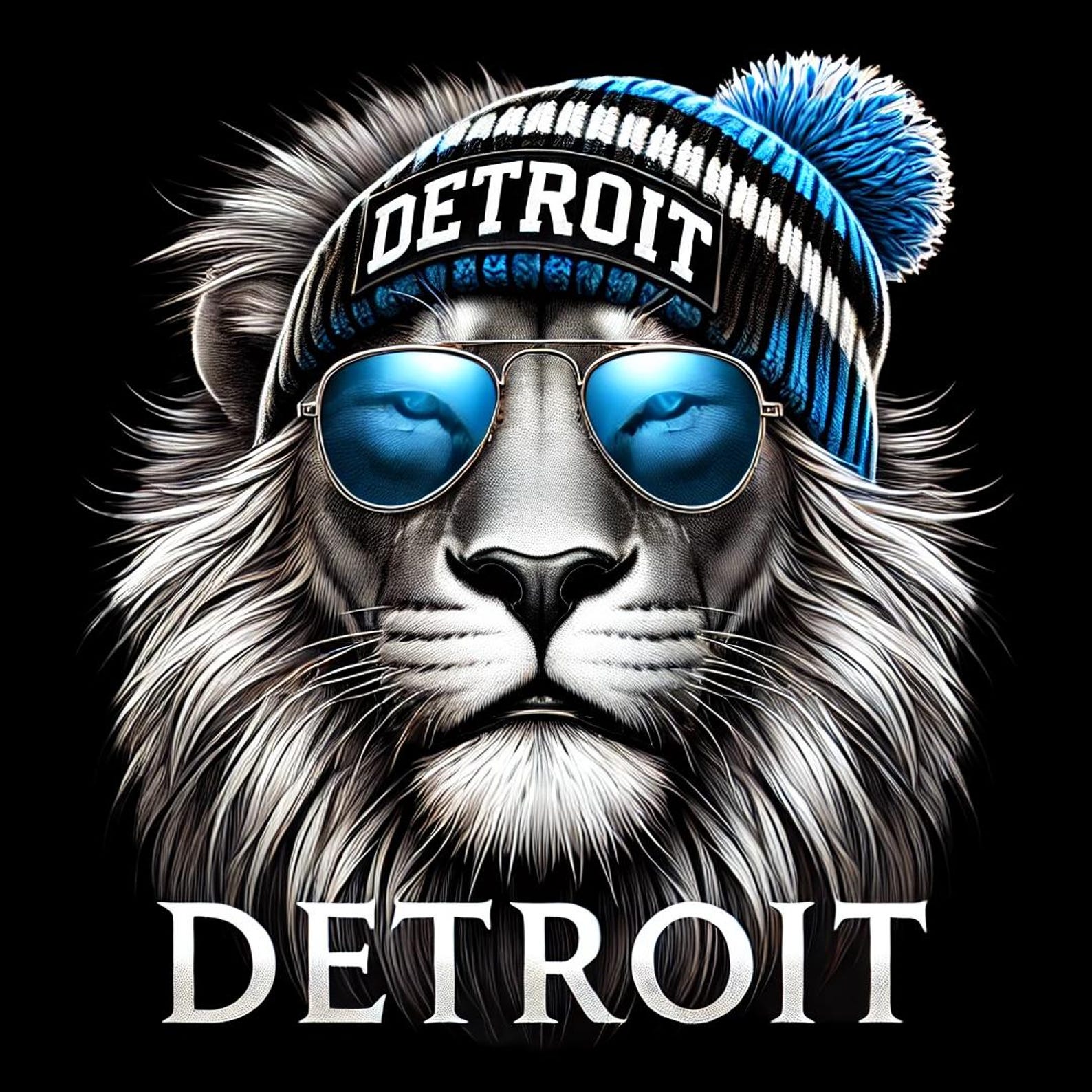 Detroit Lions Graphic Design - Etsy