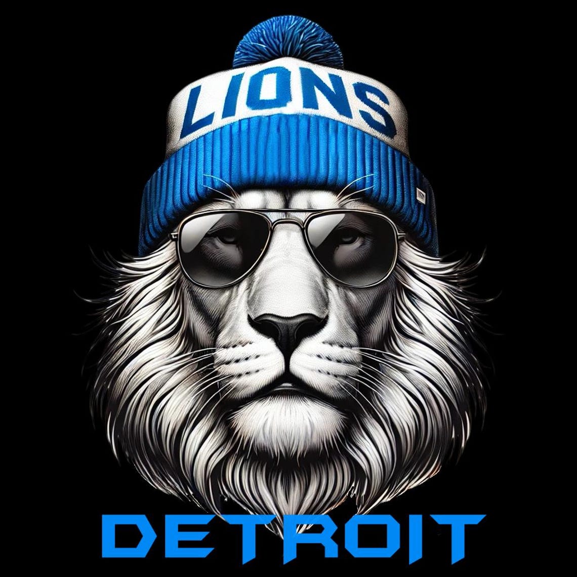 Detroit Lions Graphic Design - Etsy