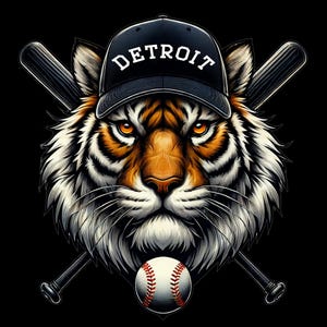 Detroit Tigers Graphic Design - Etsy