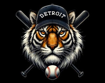 Detroit Tigers Graphic Design - Etsy