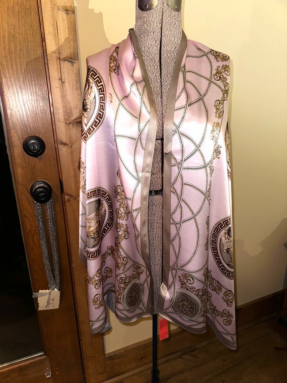 Silk rectangular scarf nautical - Gem