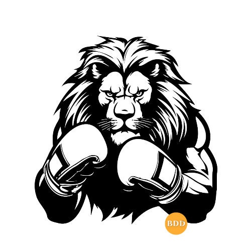Lion With Boxing SVG,PNG - Etsy