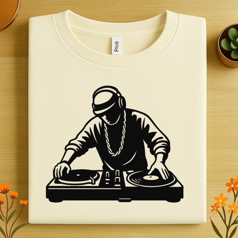 DJ Turntable Svg Png Clipart| Black and White Dj Clipart | Dj ...