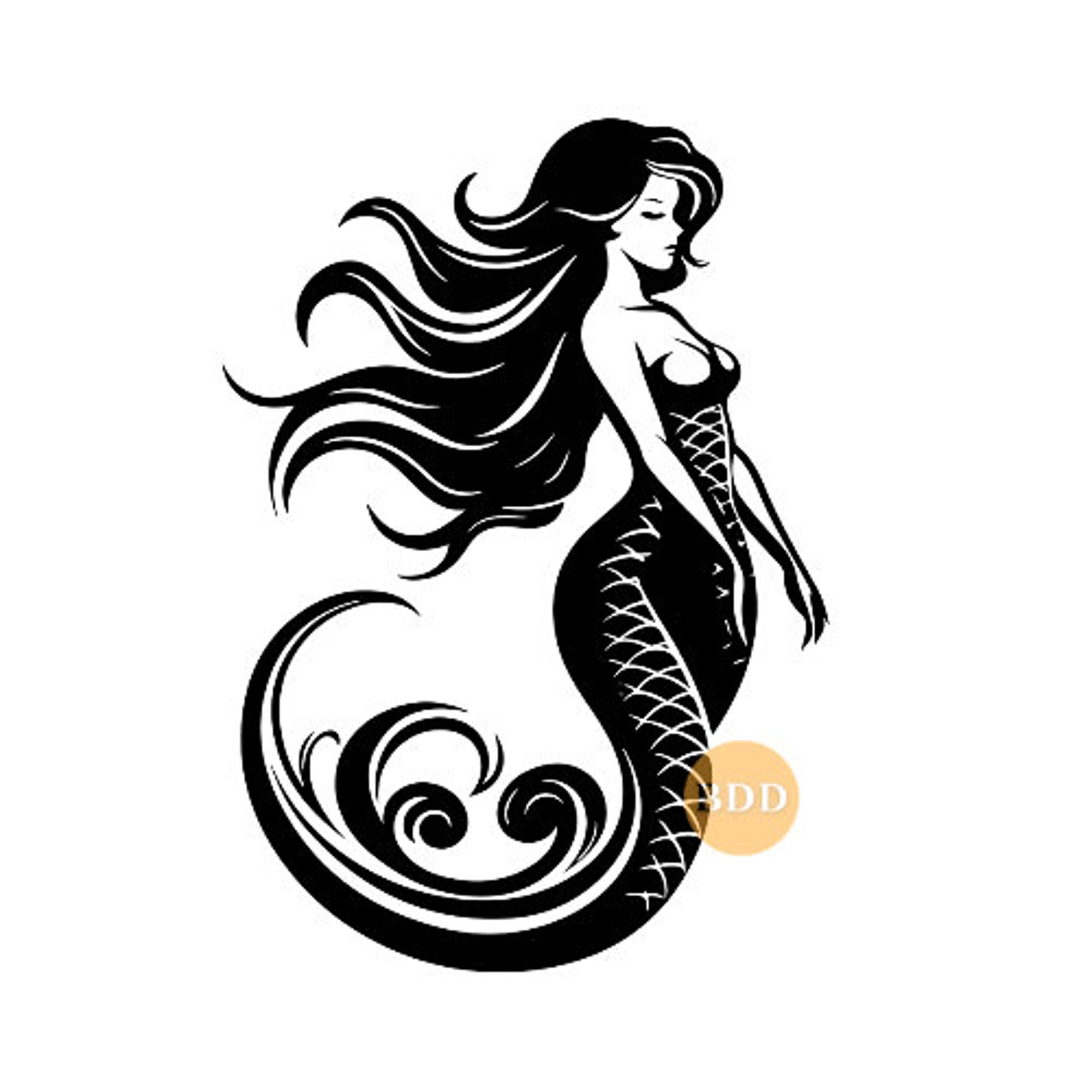 Ethereal Mermaid SVG,PNG - Etsy