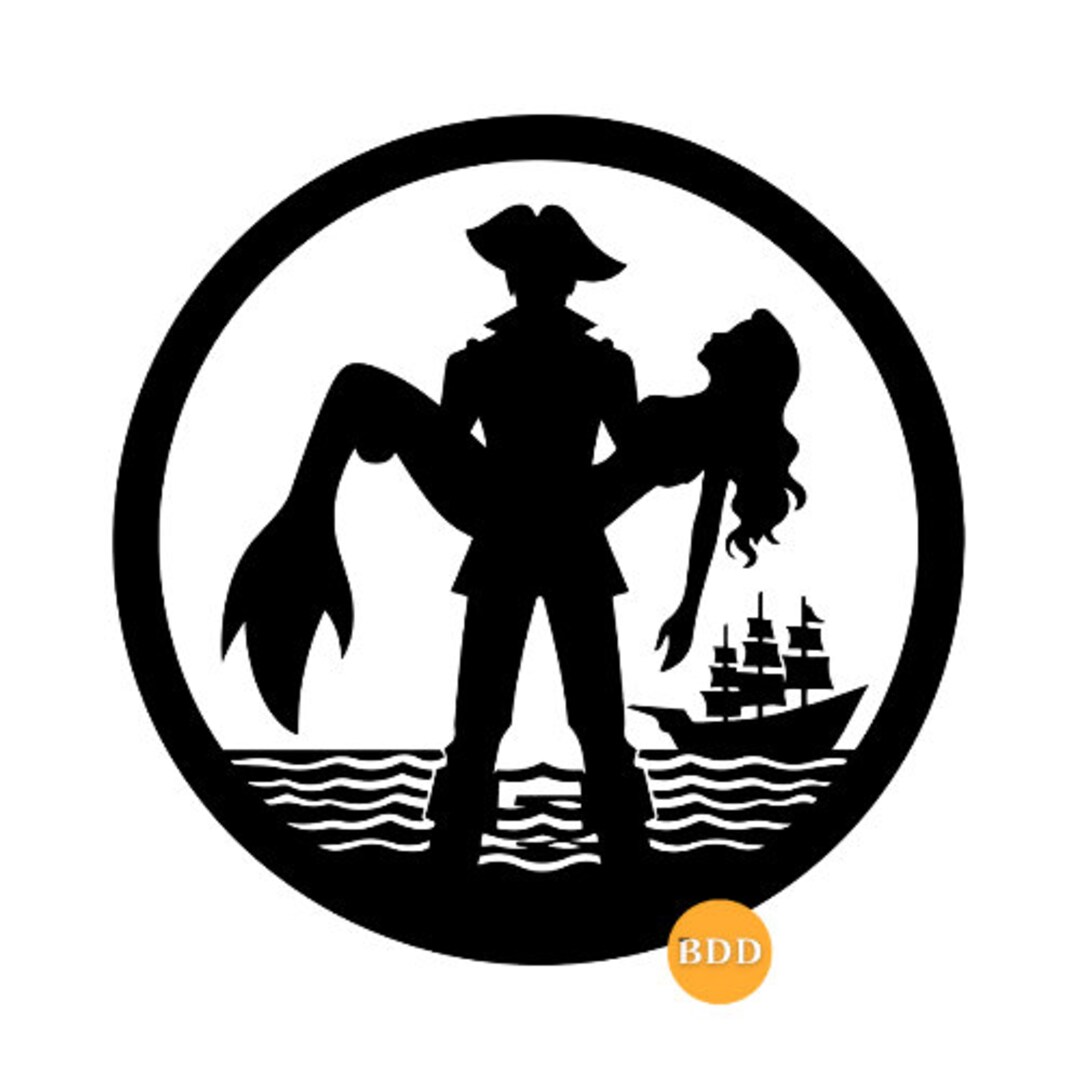 Mermaid and Pirate SVG,PNG - Etsy
