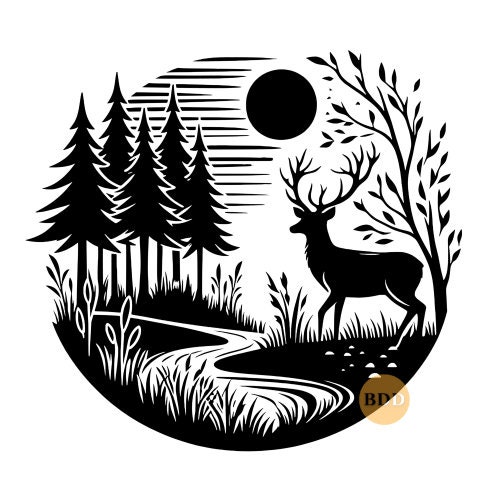 Deer SVG,PNG - Etsy