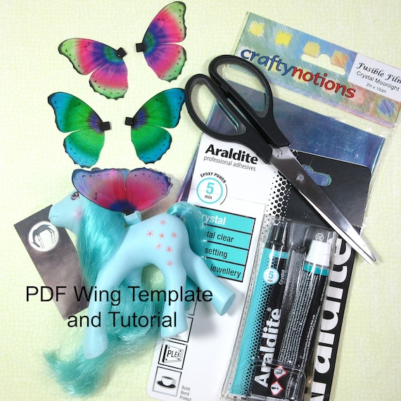 PDF Wing Template and Tutorial for Making 6 Pairs of Bright | Etsy