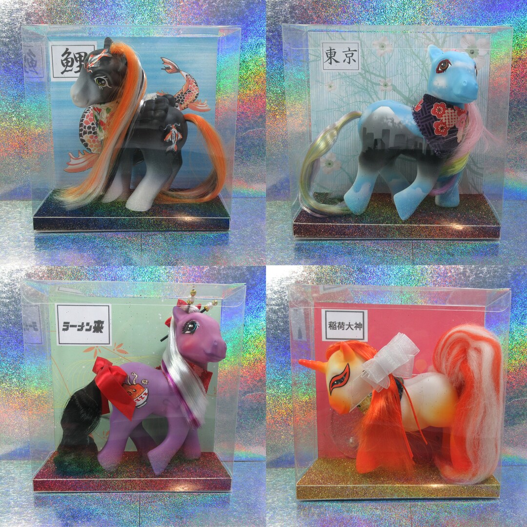 Journey to Japan: A Set of Four Custom Ponies Designed by Miss - Etsy