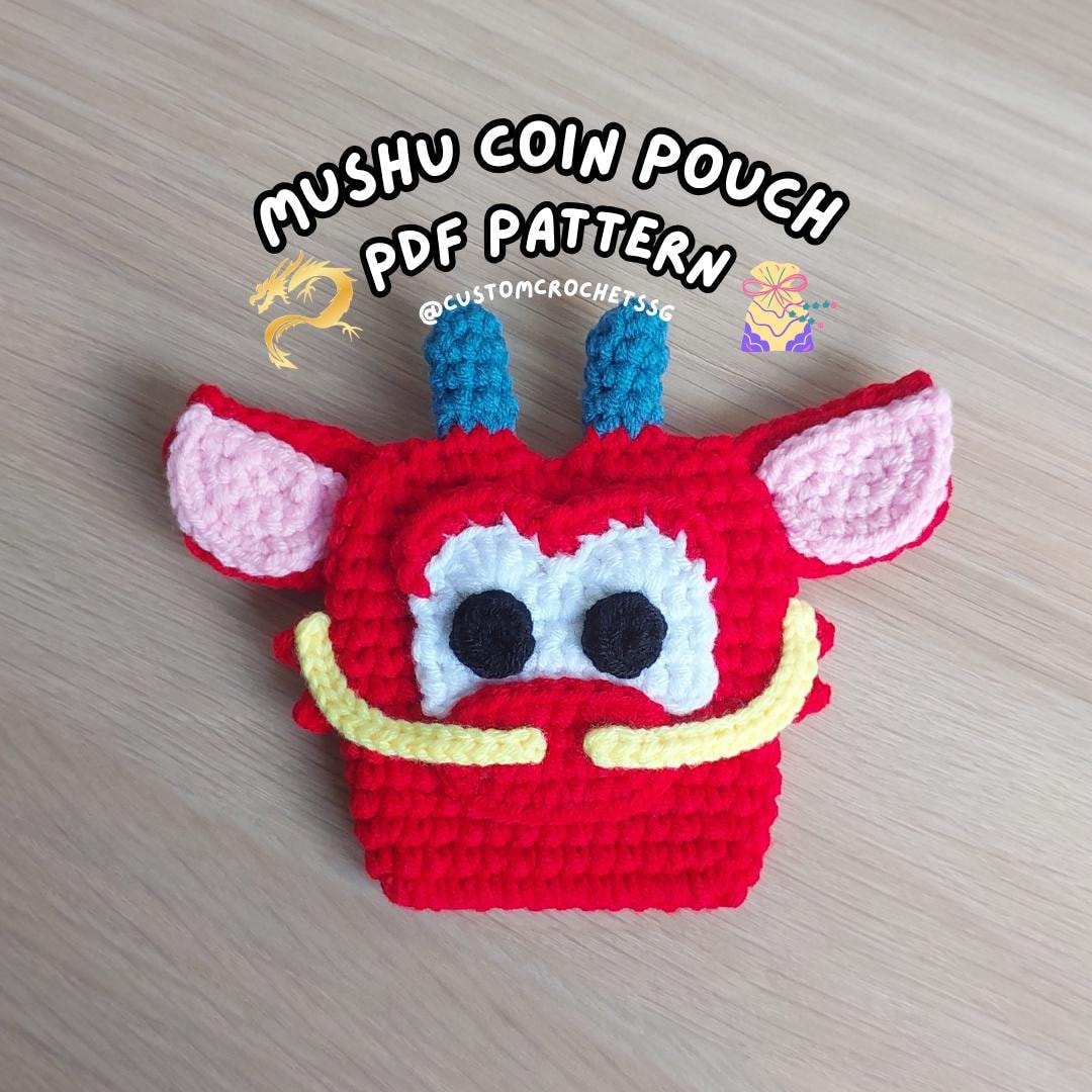 Mushu Coin Pouch Pattern | Crochet | Mulan | Disney | Amigurumi | Key ...