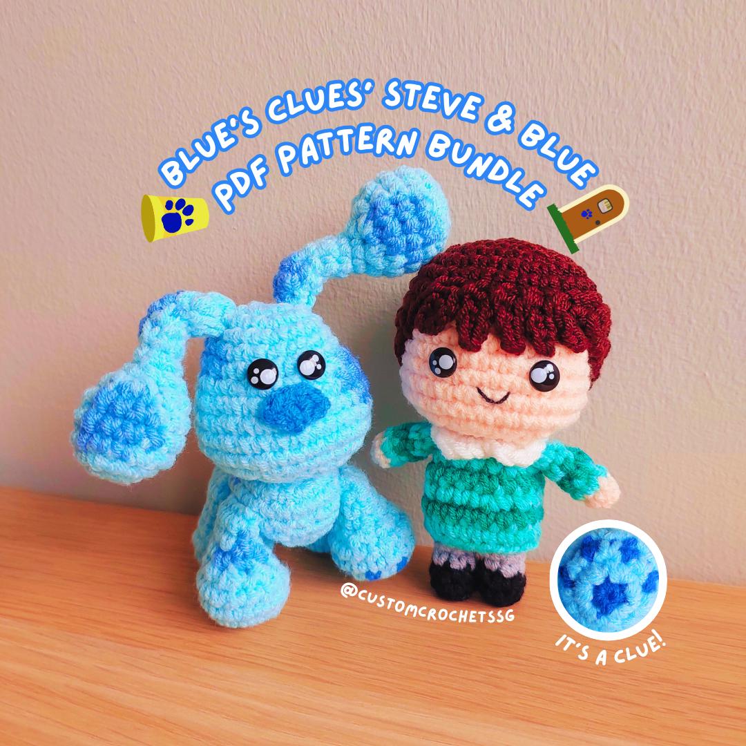 Blue's Clues' Steve and Blue PDF Pattern Bundle | Blue's Clues Dog ...