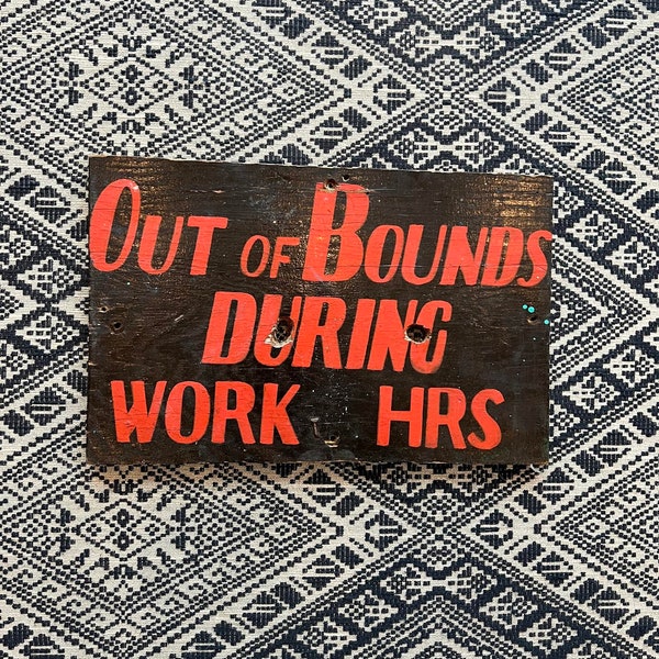 Out of Bounds Sign - Etsy