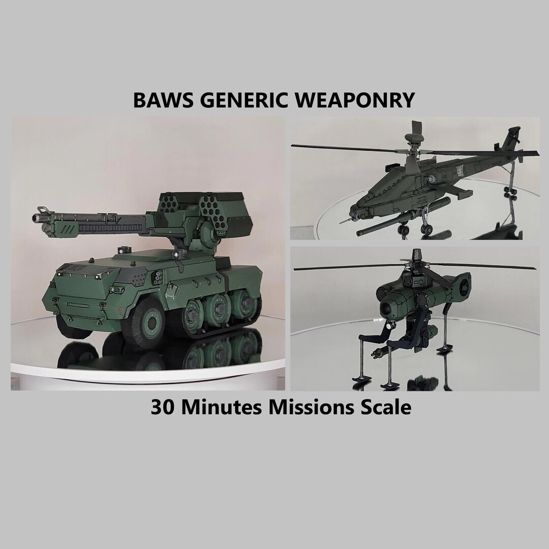 Armored Core 6 BAWS Generic Weaponry 30MM Scale Model Kits - Etsy
