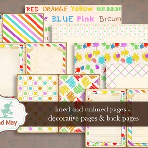 Printable Journal Kit - ART Journal, Creative Journal, Retro Artist ...